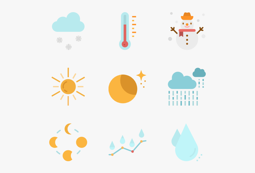 7 Weather Vector For Free Download On Mbtskoudsalg, HD Png Download ...