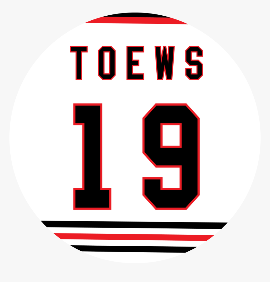 Jonathan Toews Home Jersey By Puckstyle - Graphic Design, HD Png ...