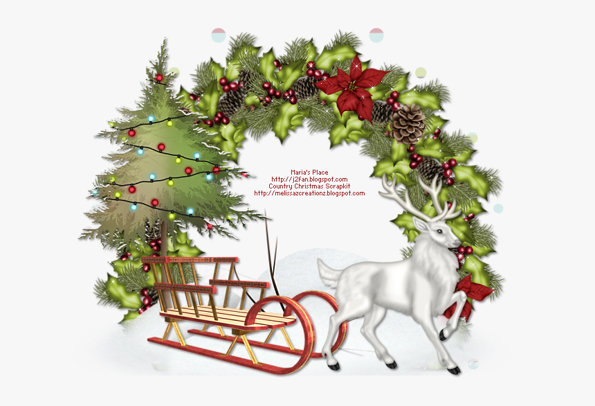 Country Christmas Png - Christmas Cluster Frame Png, Transparent Png ...