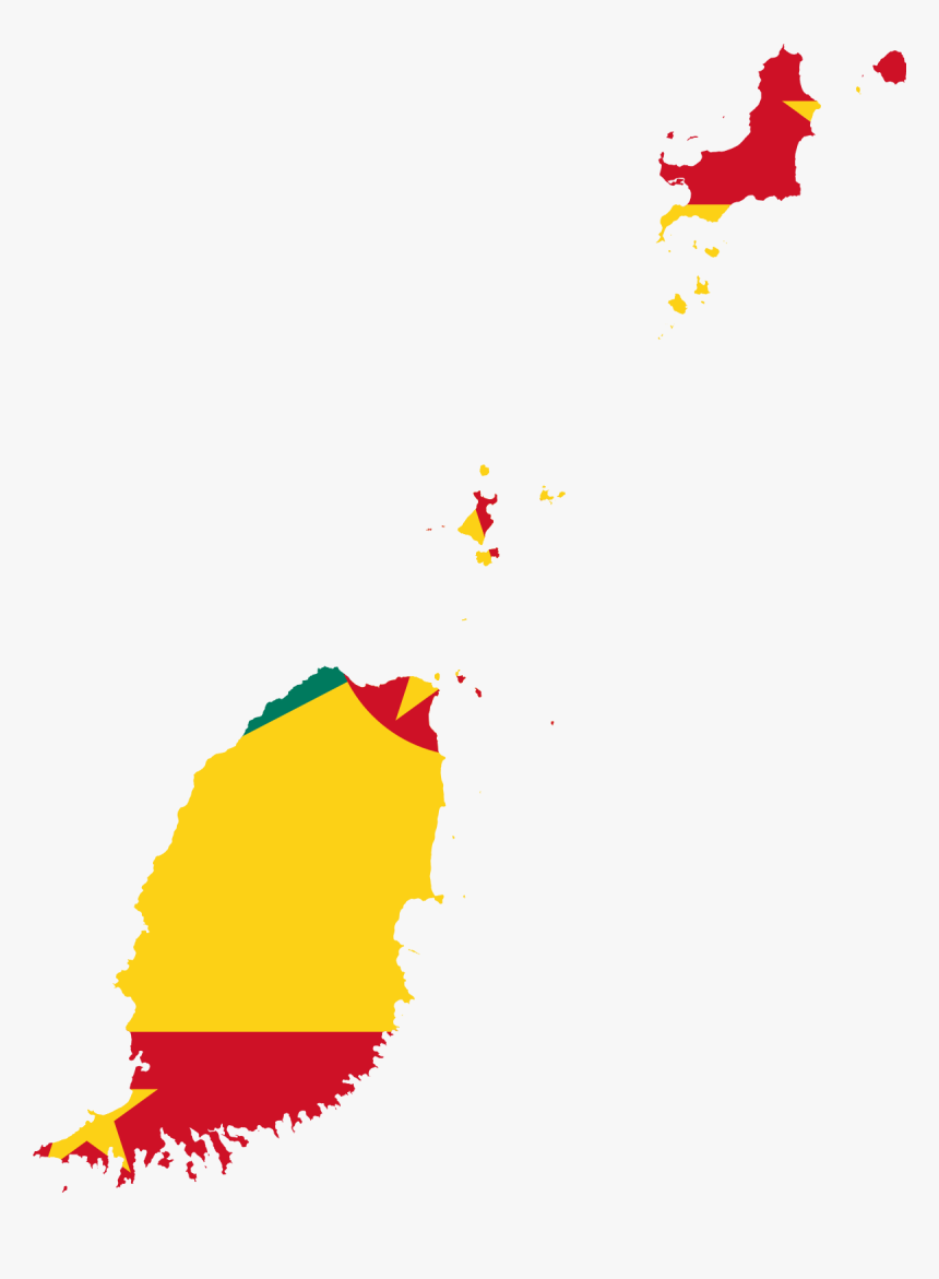 Grenada Map And Flag, HD Png Download , Transparent Png Image - PNGitem