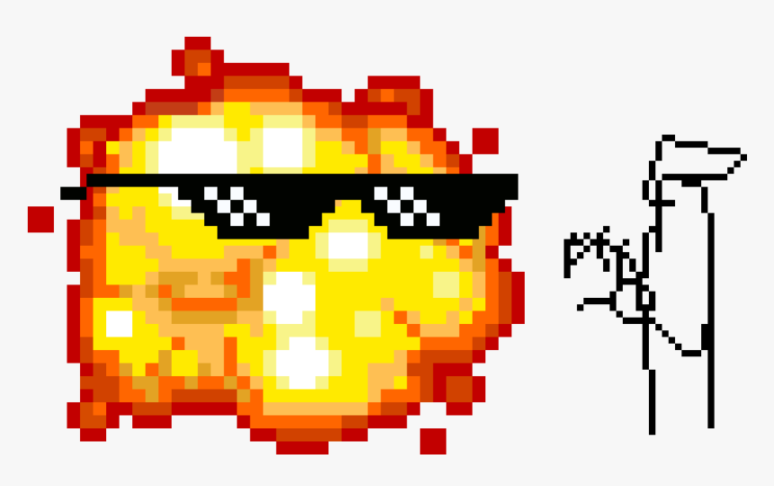 Explosion Pixel Art Transparent, HD Png Download , Transparent Png ...