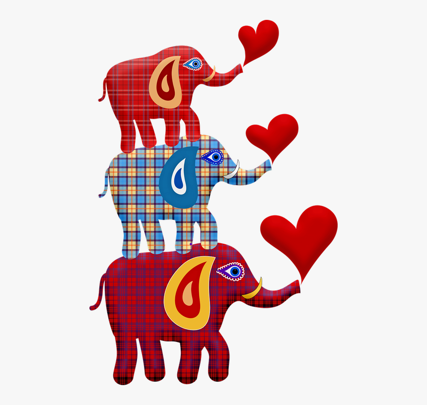 Stacked Elephant Elephant Toy Plaid Elephant - Giovedi Buongiorno ...