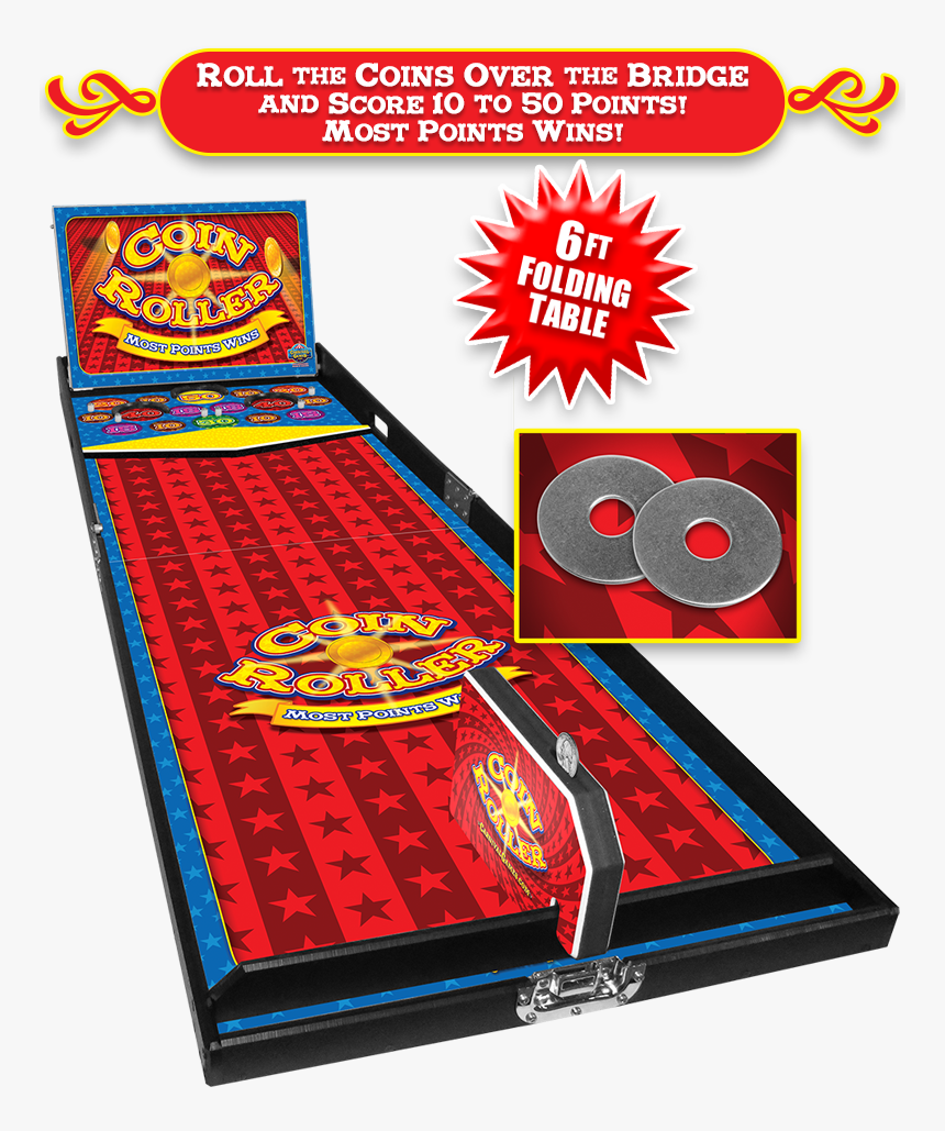 Carnival Coin Roll Instructions - Graphic Design, HD Png Download ...