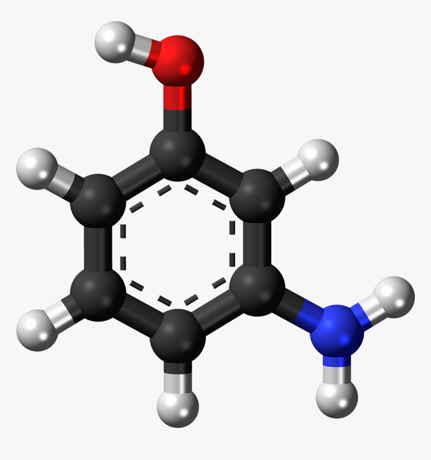 Aminophenol Molecule Chemistry, HD Png Download , Transparent Png Image ...