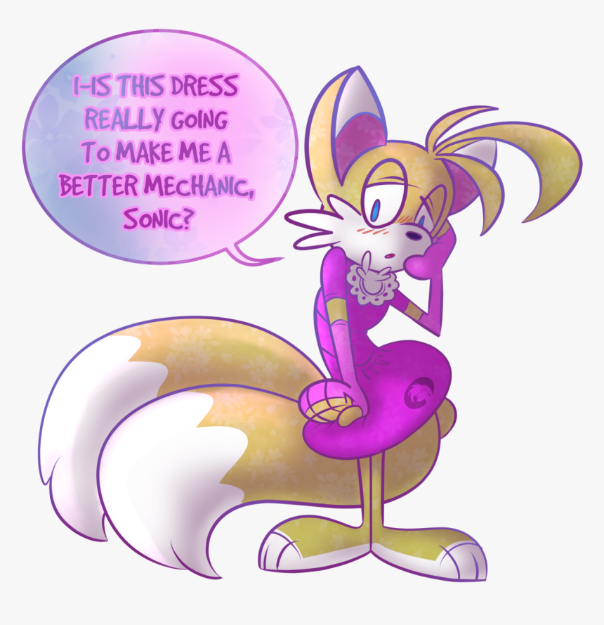 Tails In A Dress - Tails The Fox Dress, HD Png Download , Transparent ...