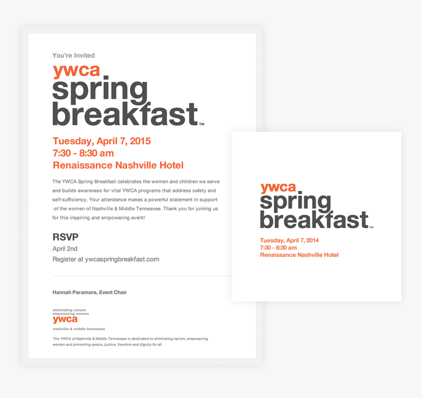 Yw Spring Breakfast Print - Graphic Design, HD Png Download ...