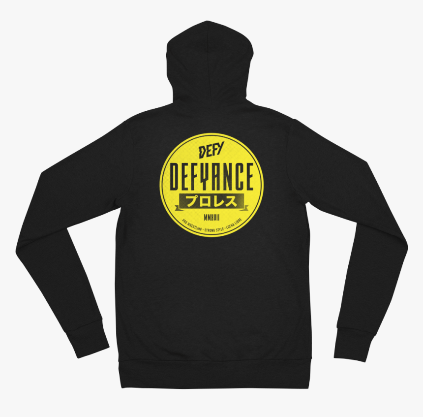 Defy Hoodie Front Defyance 2019 Back Mockup Back Flat, HD Png Download ...