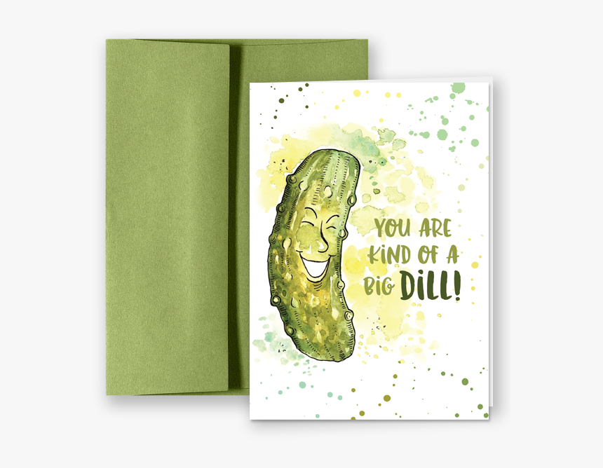 Dill Pun Watercolor - Cucumber, HD Png Download , Transparent Png Image ...