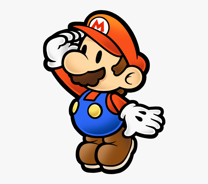 Paper Mario Curious - Paper Mario Png, Transparent Png , Transparent ...