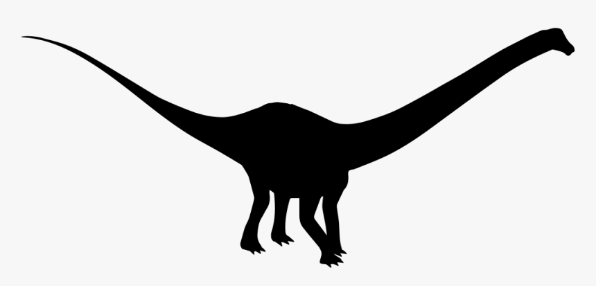 Diplodocus Dinosaur Shape - Black Diplodocus Transparent, HD Png ...