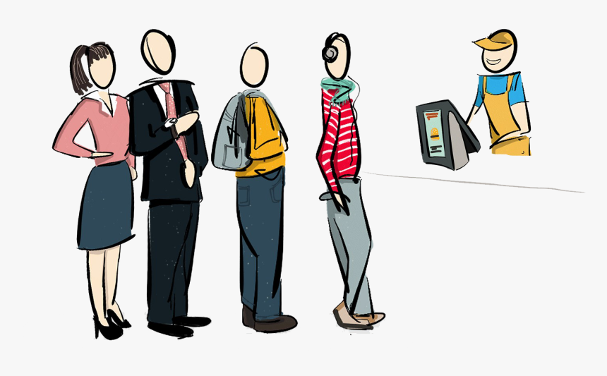Waiting Line Transparent Image - Waiting In Line Clipart, HD Png ...