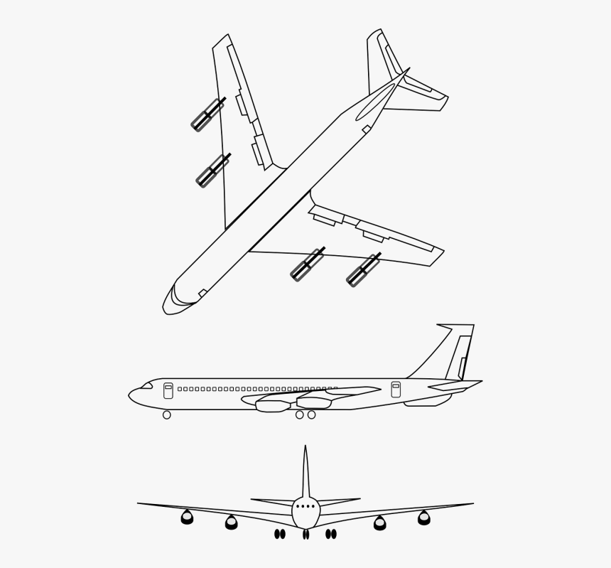 Boeing 747 Png , Png Download - Airplane Outline Vector, Transparent ...