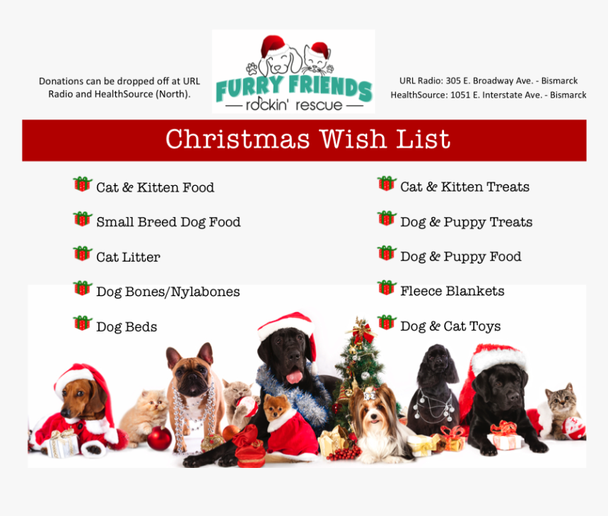 Christmas Wish List - Dogs And Cats Christmas, HD Png Download ...