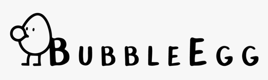 Bw Bubble Egg - Calligraphy, HD Png Download , Transparent Png Image - PNGitem