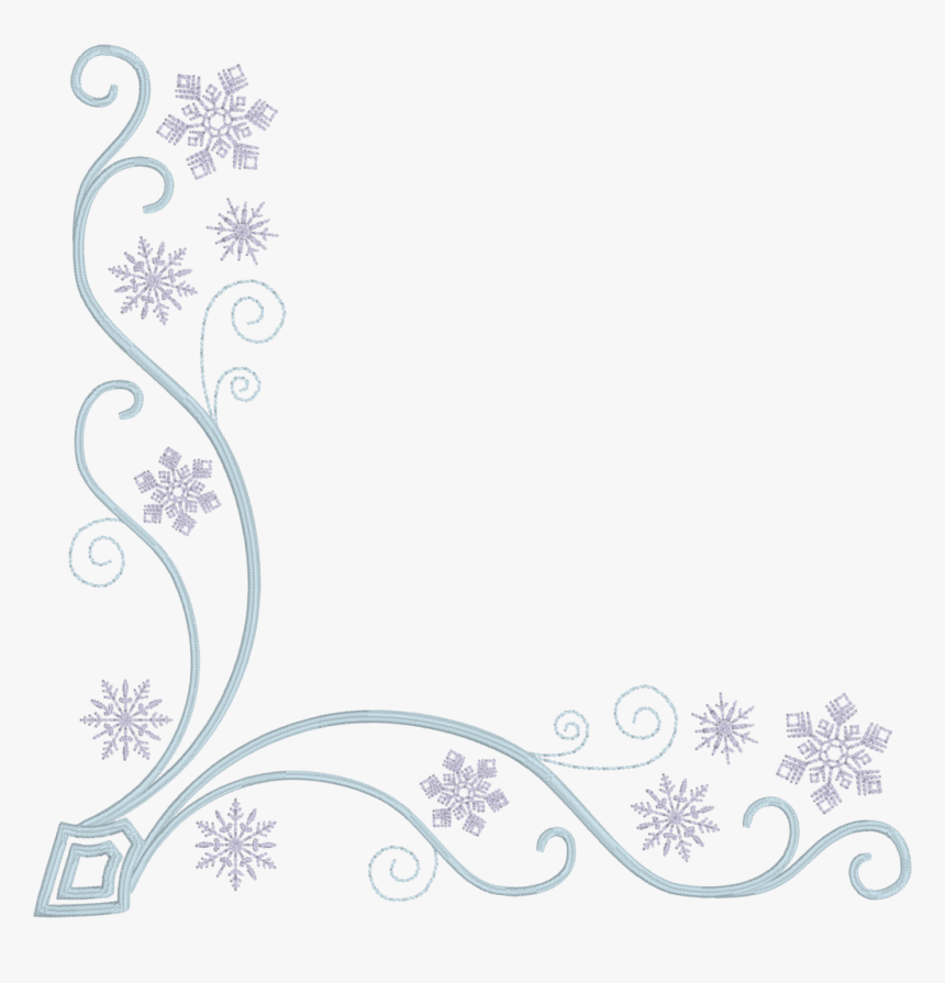 Snowflake Corner Border Png