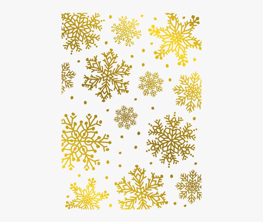 Gold Snowflake Background