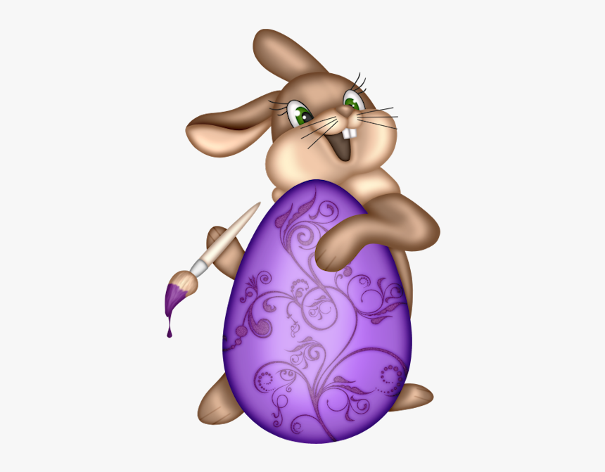 Purple Easter Bunny Clipart, HD Png Download , Transparent Png Image ...