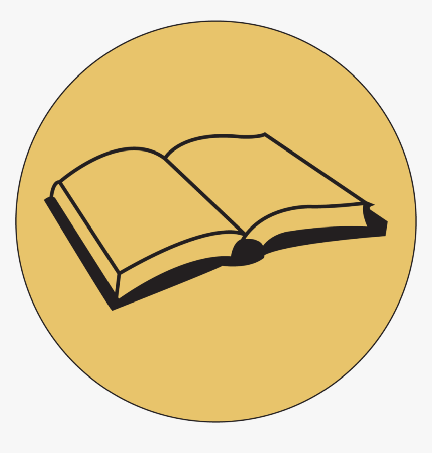 Blackline Clipart Book - Transparent Open Book Clipart, HD Png Download ...