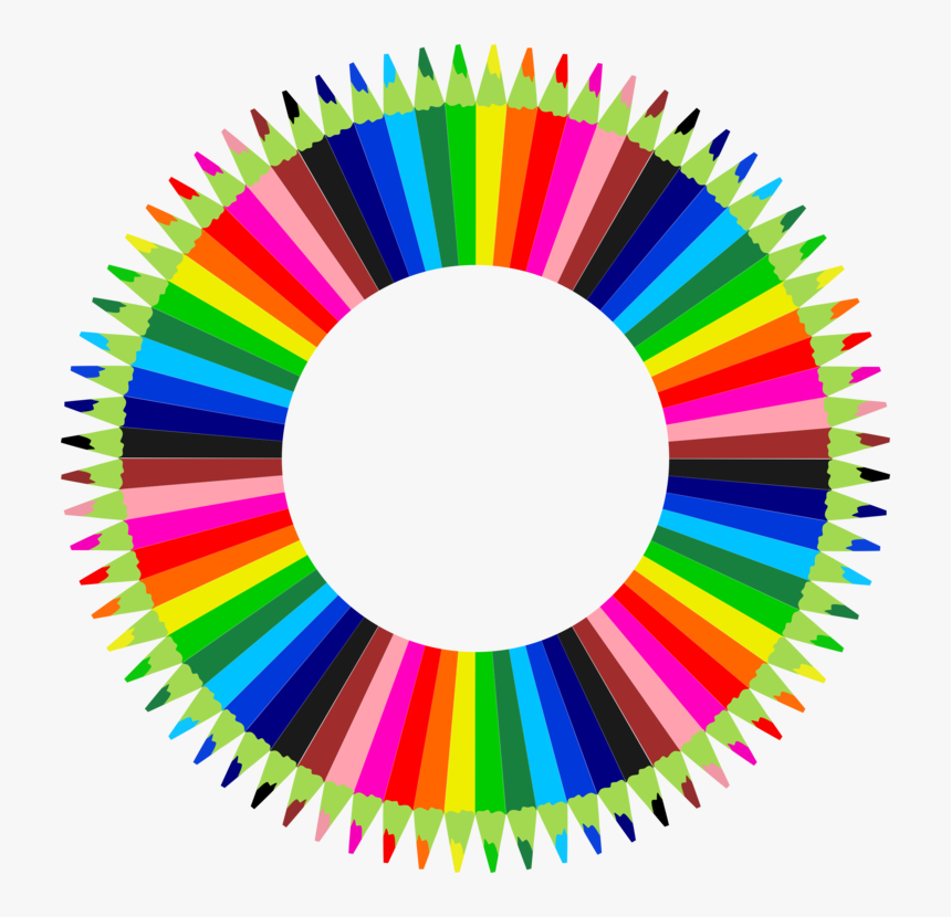 Pencil,line,circle - Frame With Pencil Circle, HD Png Download ...