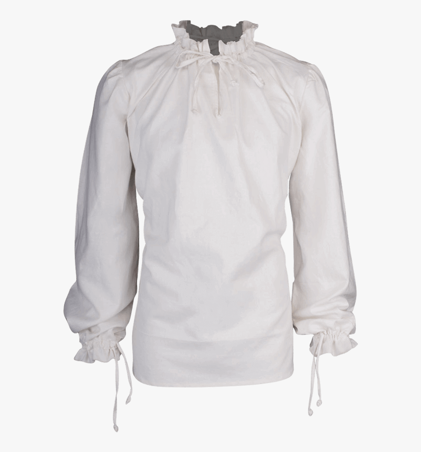 Bastian Linen Shirt - White Linen Shirt Medieval, HD Png Download ...