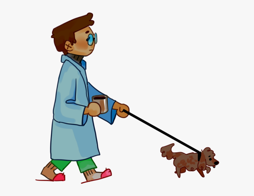 Dog Walker - Illustration, HD Png Download , Transparent Png Image ...