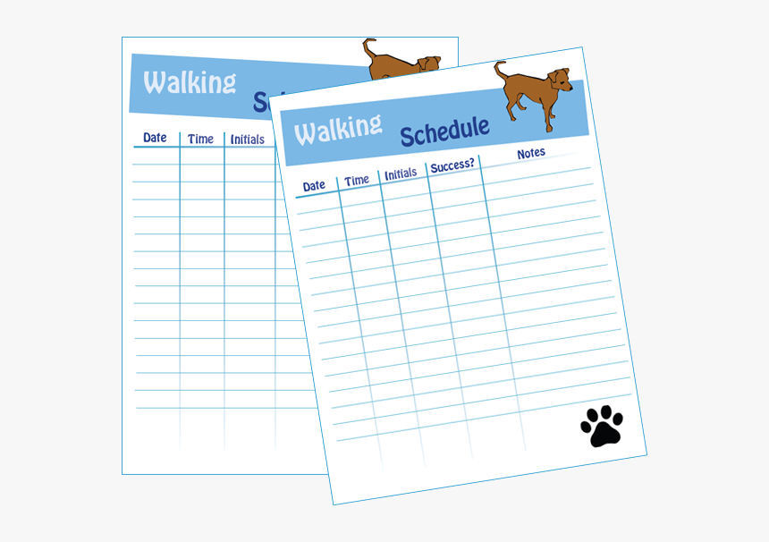 Printable Dog Walking Schedule, HD Png Download , Transparent Png Image ...