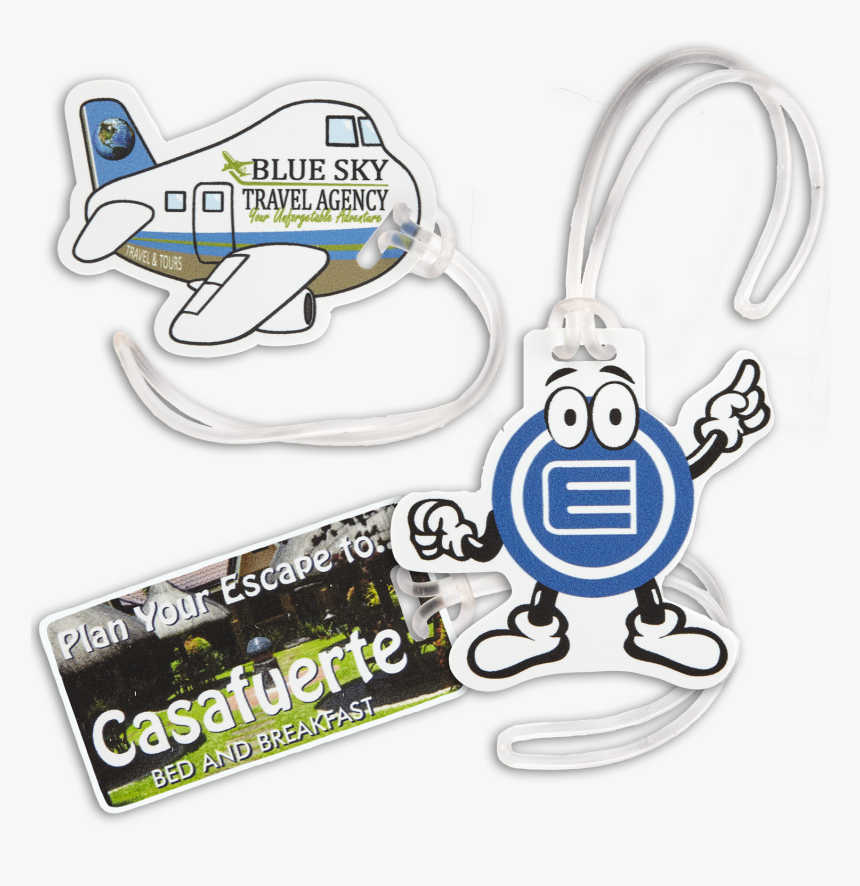 Custom Luggage Tag - Airplane, HD Png Download , Transparent Png Image ...