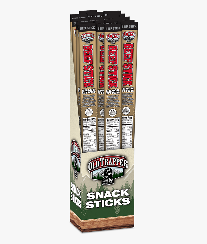 Beef Stick Sausage - Old Trapper, HD Png Download , Transparent Png ...