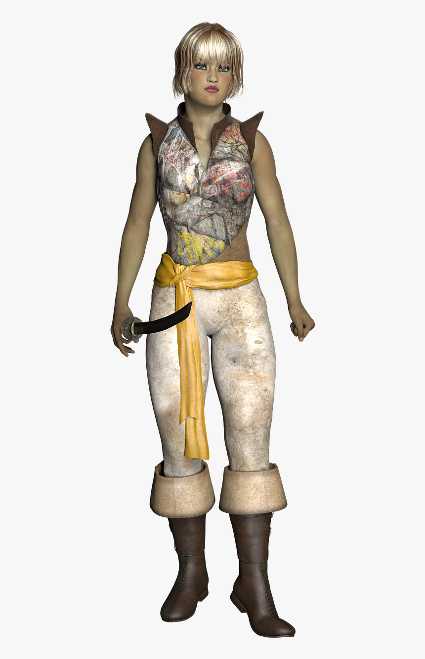 Human Female Fighter Transparent, HD Png Download , Transparent Png ...