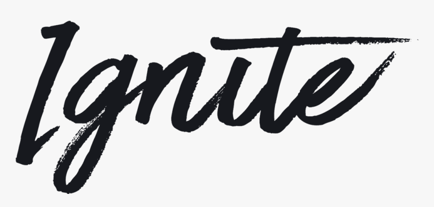 Ignite Bible Study - Ignite Calligraphy, HD Png Download , Transparent ...