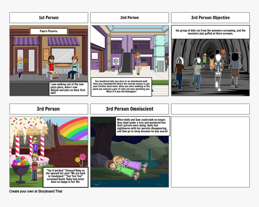 First Person Point Of View Comic Strip