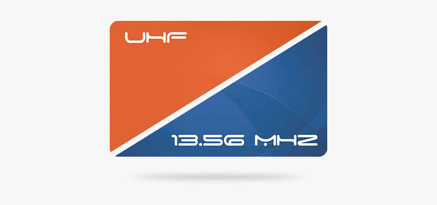 56 Mhz Uhf Hybrid Dual-frequency Iso Cards - Parallel, HD Png Download ...