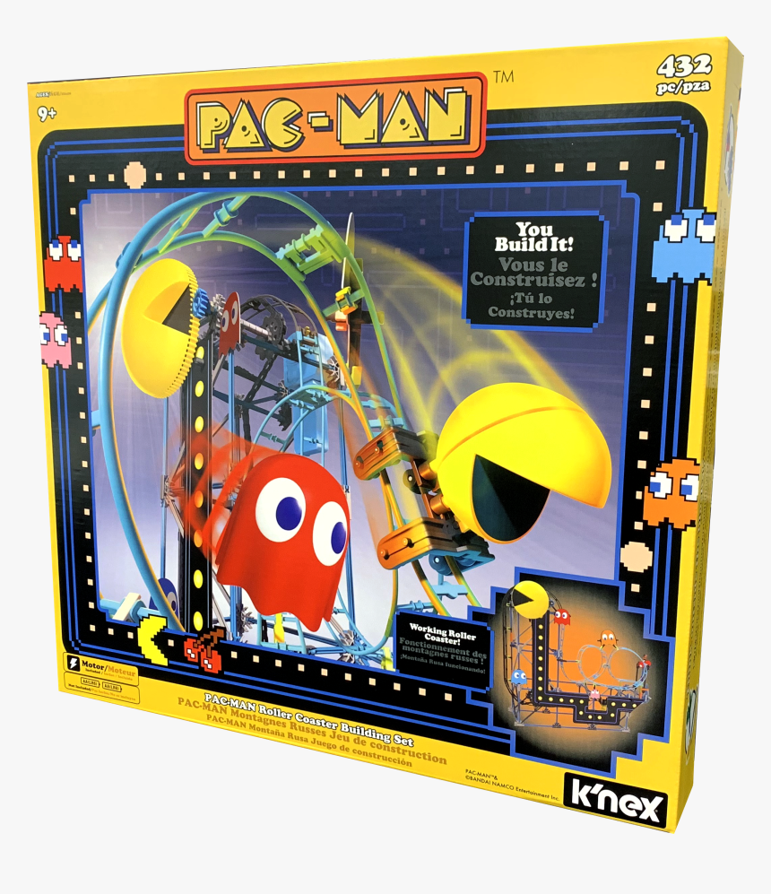 Pac Man Roller Coaster Building Set, HD Png Download , Transparent Png ...
