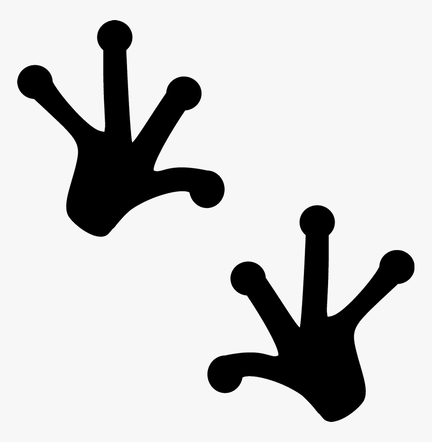 Animal Track Rubber Stamp Postage Stamps Cat - Frog Track, HD Png ...