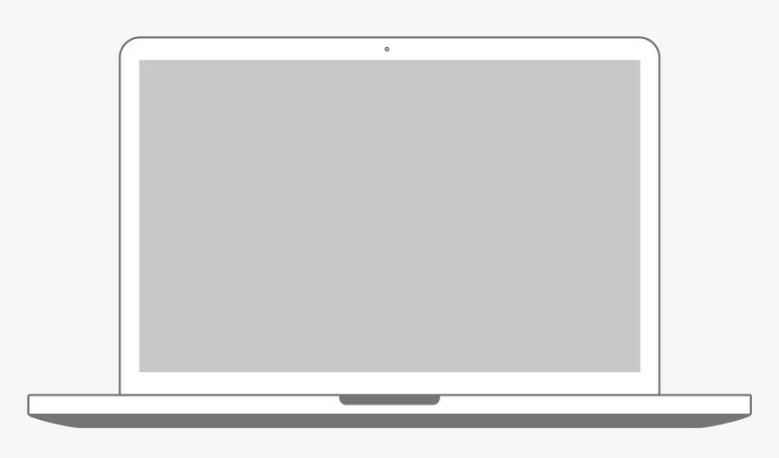 Apple Products Minimal Wireframe Kit - Laptop Frame White Png ...