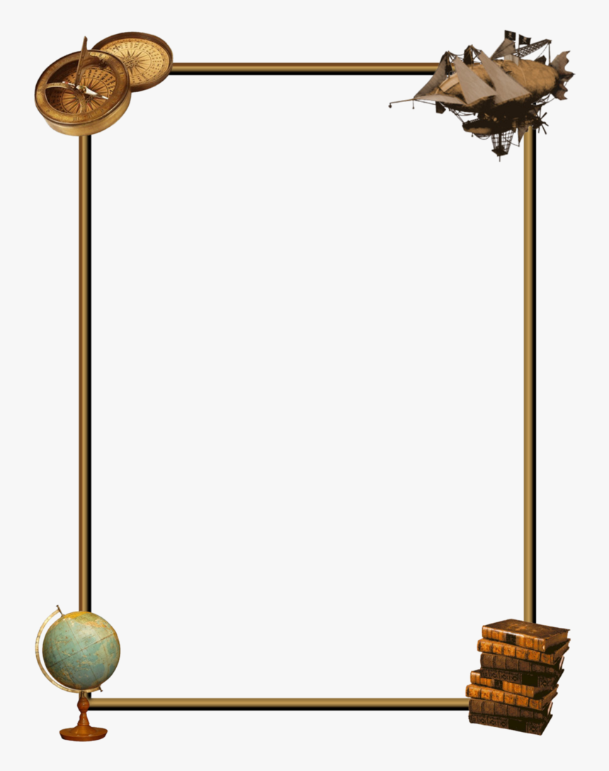 Authentic Models 18th Century Sundial Compass , Png - Steampunk Border ...