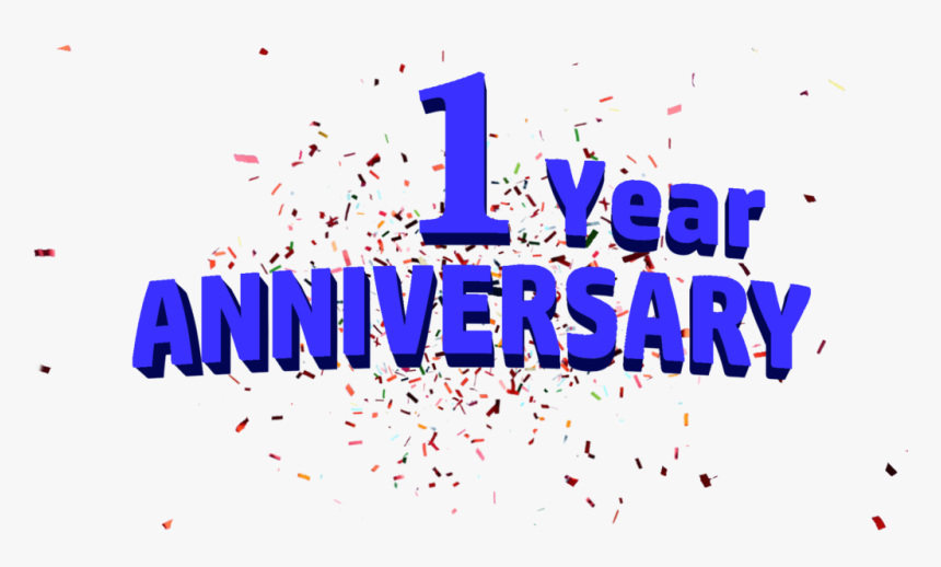 1st Anniversary Text Png, Transparent Png , Transparent Png Image - PNGitem