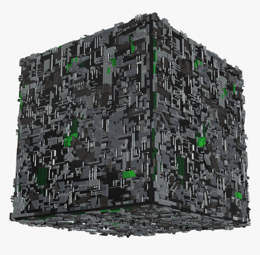 Borg Cube Png Top Down , Png Download - Borg Cube Png, Transparent Png ...