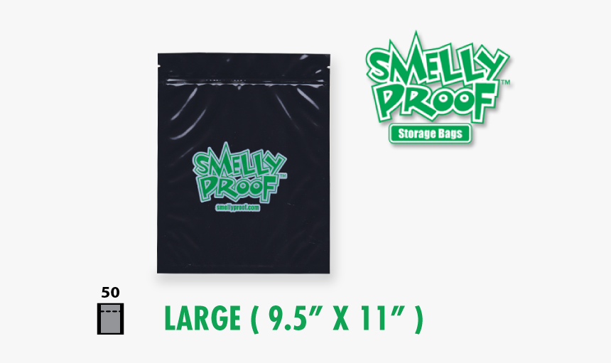 Smelly Proof Large Black Bags - Smelly Proof, HD Png Download ...