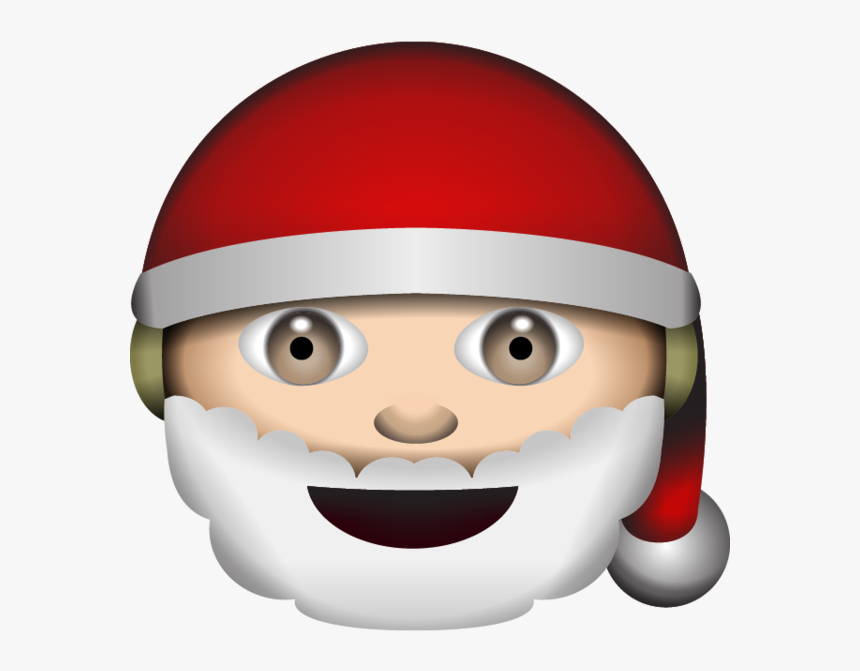 Santa Emoji Png - Emoji De Santa Claus, Transparent Png , Transparent ...