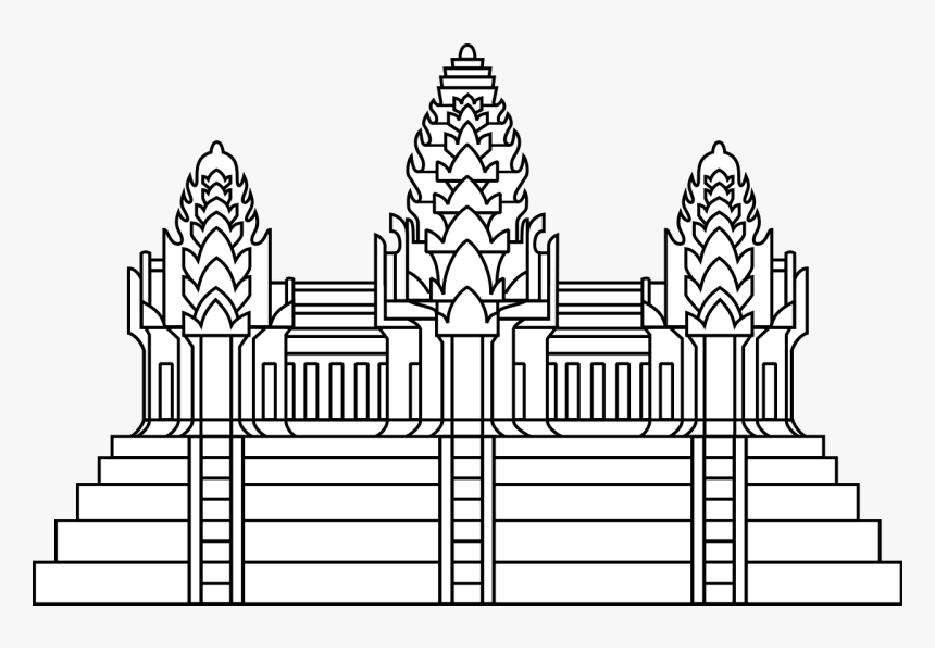 Angkor Wat Cambodian Flag, HD Png Download , Transparent Png Image ...
