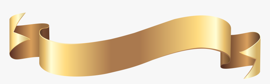 Clipart Banner Yellow Ribbon - Transparent Png Gold Banner, Png ...