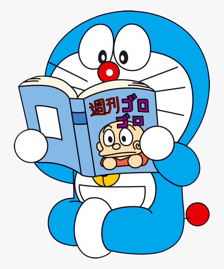 Doraemon Reading, HD Png Download , Transparent Png Image - PNGitem