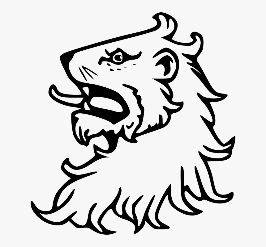 Lion Head Heraldry