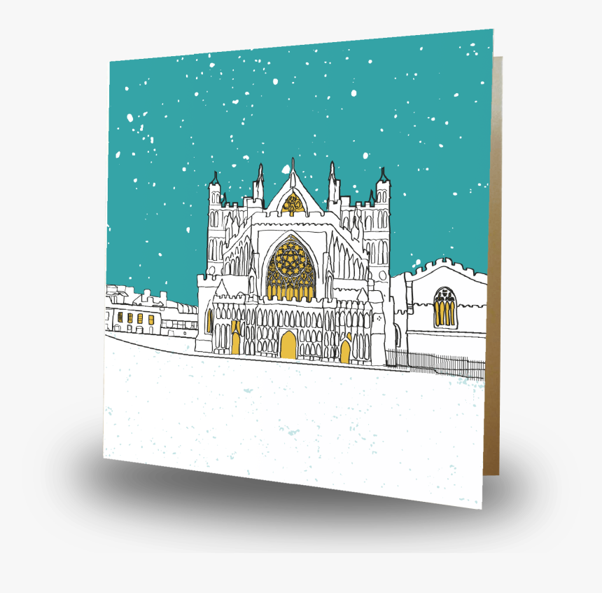 Exeter Cathedral Line Drawing, HD Png Download , Transparent Png Image ...