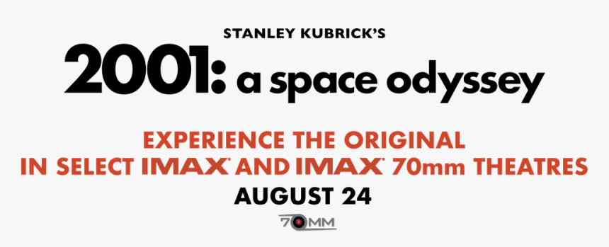 2001 Space Odyssey Imax 70mm, HD Png Download , Transparent Png Image ...