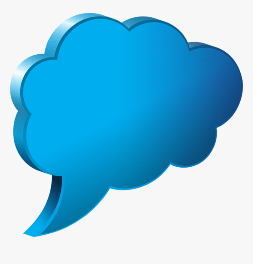 Download Speech Bubble Blue Transparent Background - Bubble Speech ...
