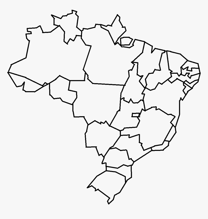 Brazil Map United Globe States Blank Clipart - Brazil States ...