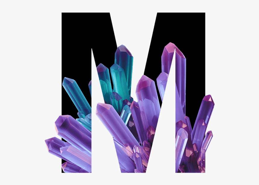 Crystal Inside Font - Crystal Lettering, HD Png Download , Transparent ...