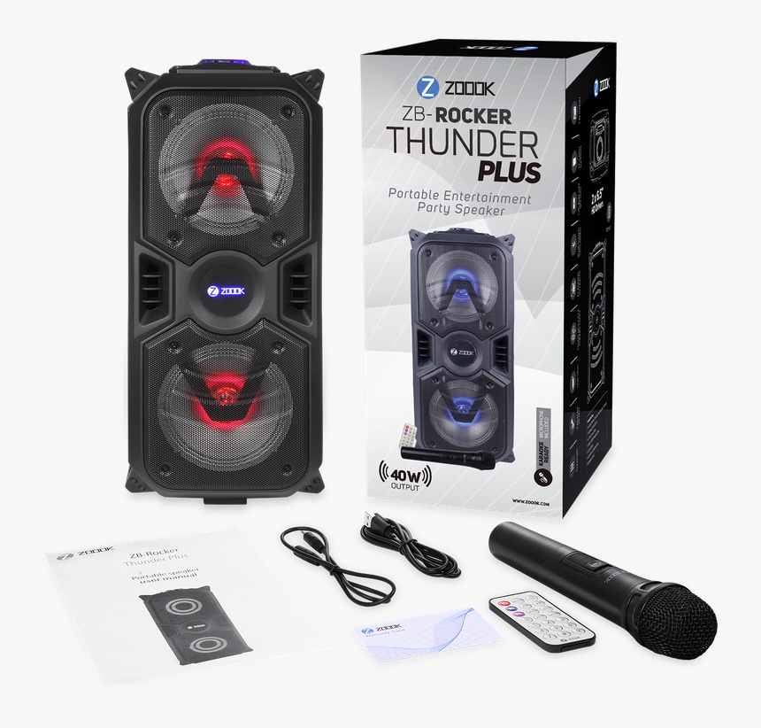 Rocker Thunder Plus - Zoook Rocker Thunder Plus 40w Bluetooth Party ...